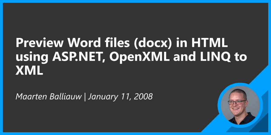 Preview Word Files Docx In Html Using Aspnet Openxml And Linq To 2555