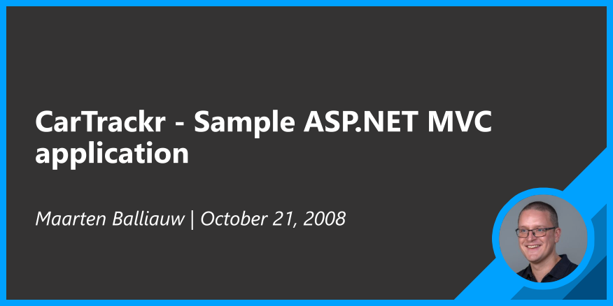 Cartrackr Sample Aspnet Mvc Application Maarten Balliauw Blog