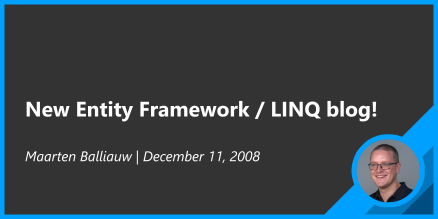 New Entity Framework Linq Blog Maarten Balliauw Blog 9370